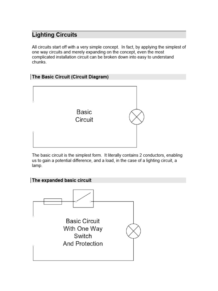 Lighting Circuits | PDF | Switch | Electrical Wiring