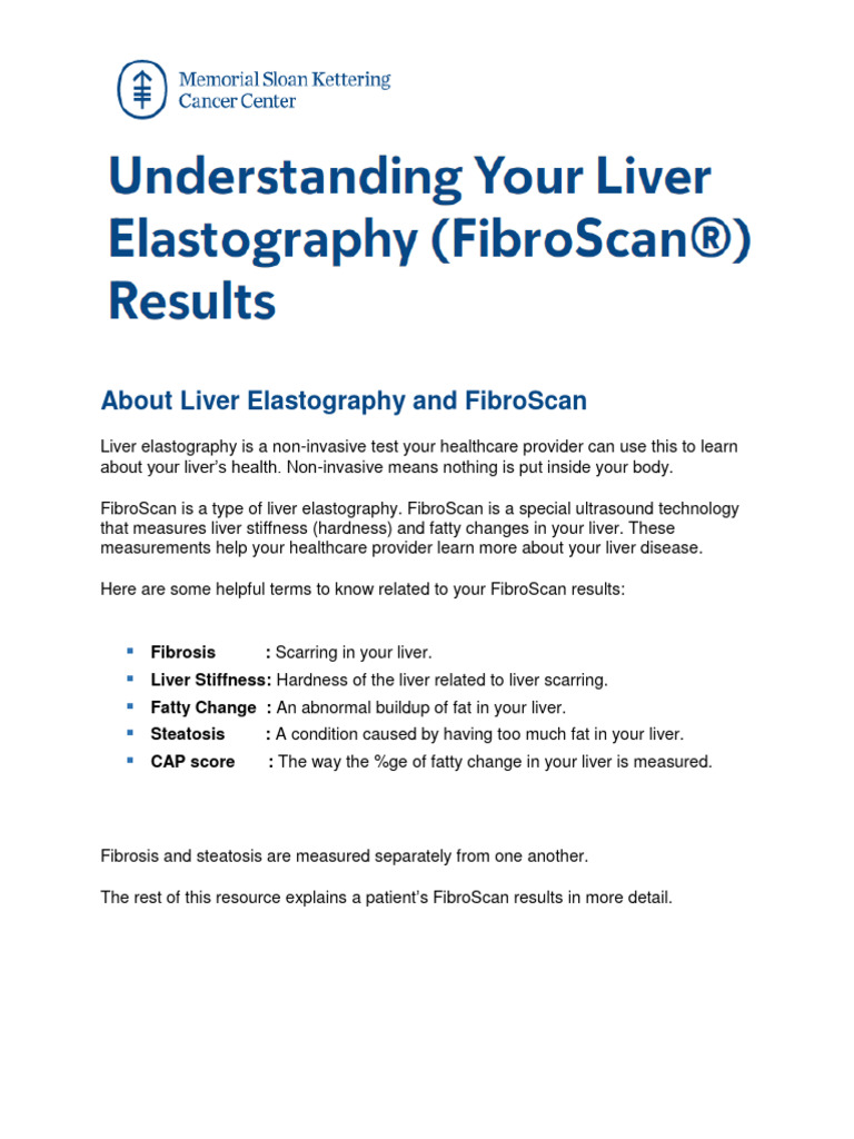 FibroScan Echosense Results Interpretation | PDF