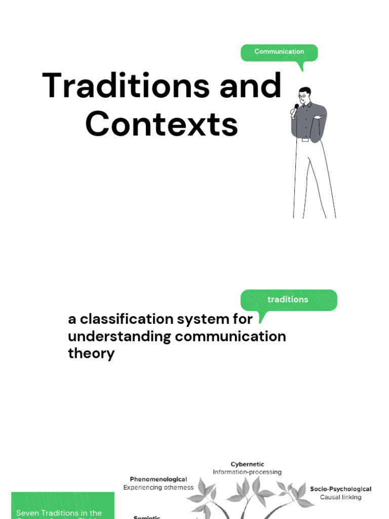 Seven Traditions and Contexts of Communication | PDF | Science ...