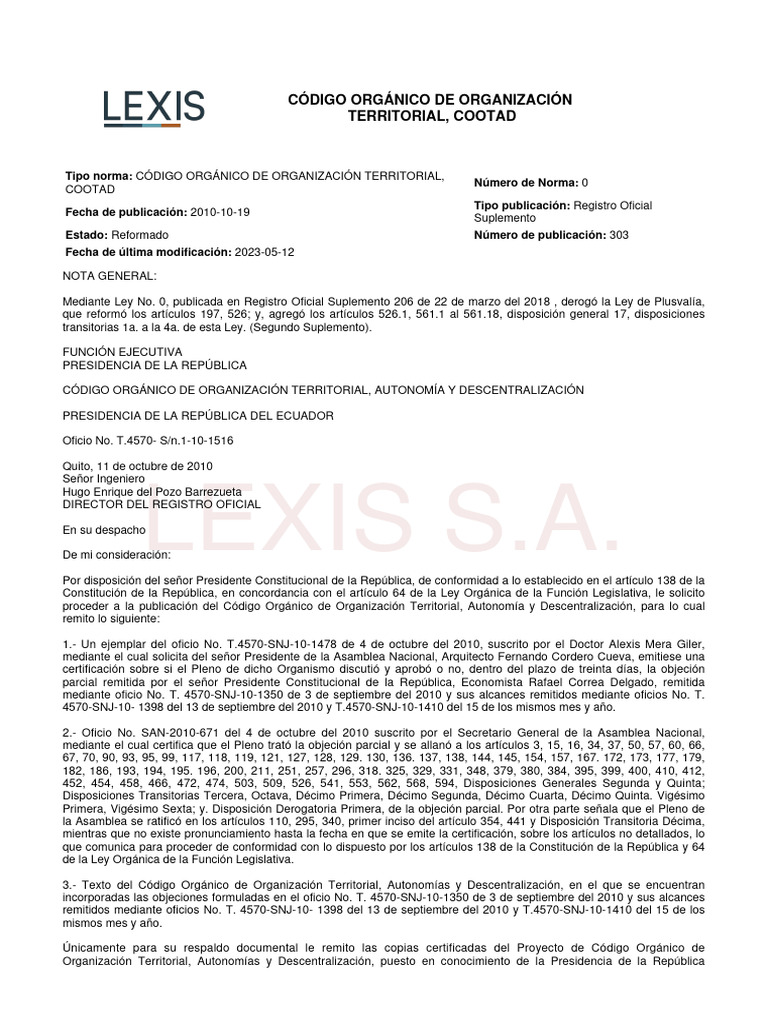 COOTAD | PDF