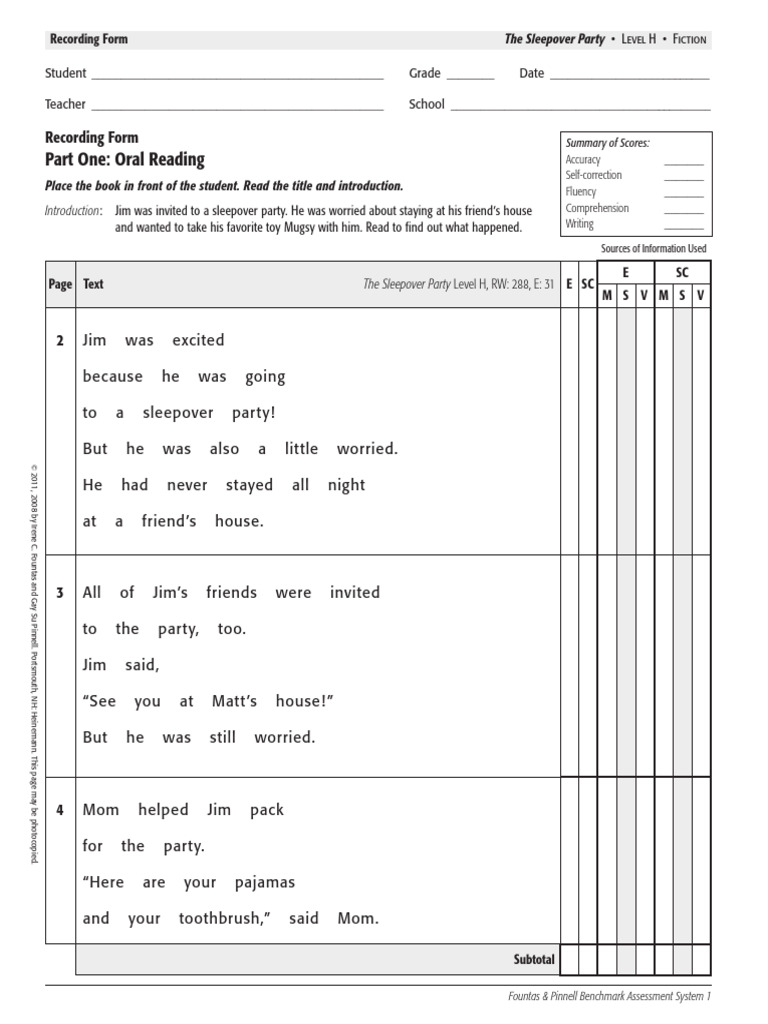 The Sleepover Party | PDF