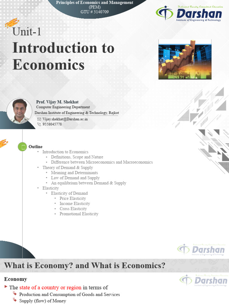 U1-Intro To Economics | PDF | Elasticity (Economics) | Demand