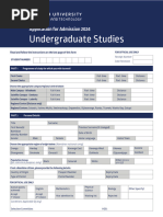 Nust Application Guidelines | PDF