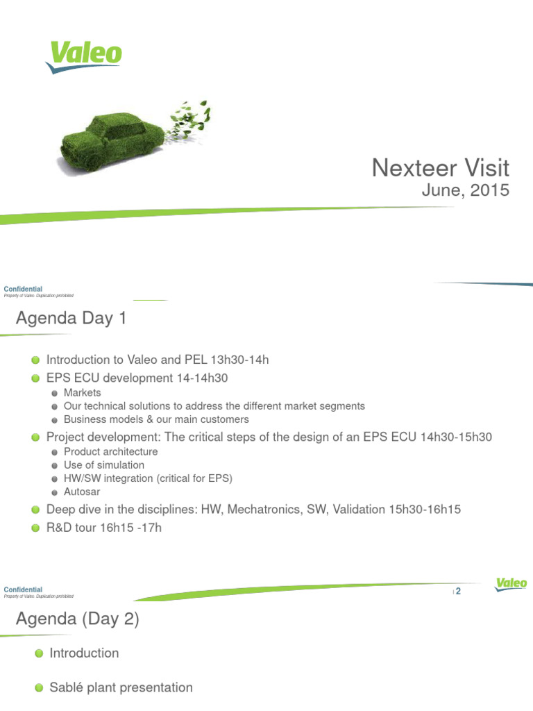 Nexteer-Valeo EPS ECU Development Agenda | PDF | Printed Circuit Board ...