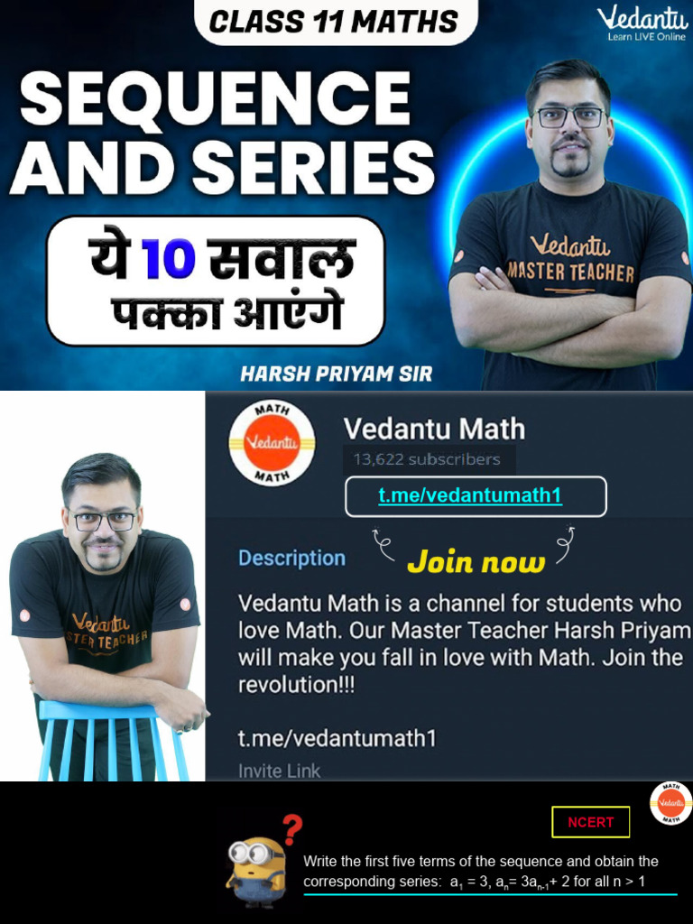 Best 10 Questions _ Sequence Series _ Class 11 | PDF Best 10 Questions _ Sequence Series _ Class 11 | PDF