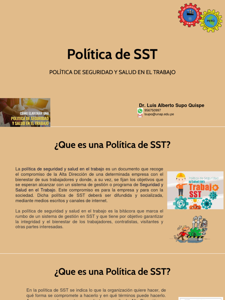 Política de SST | PDF | Business | Seguridad y salud ocupacional