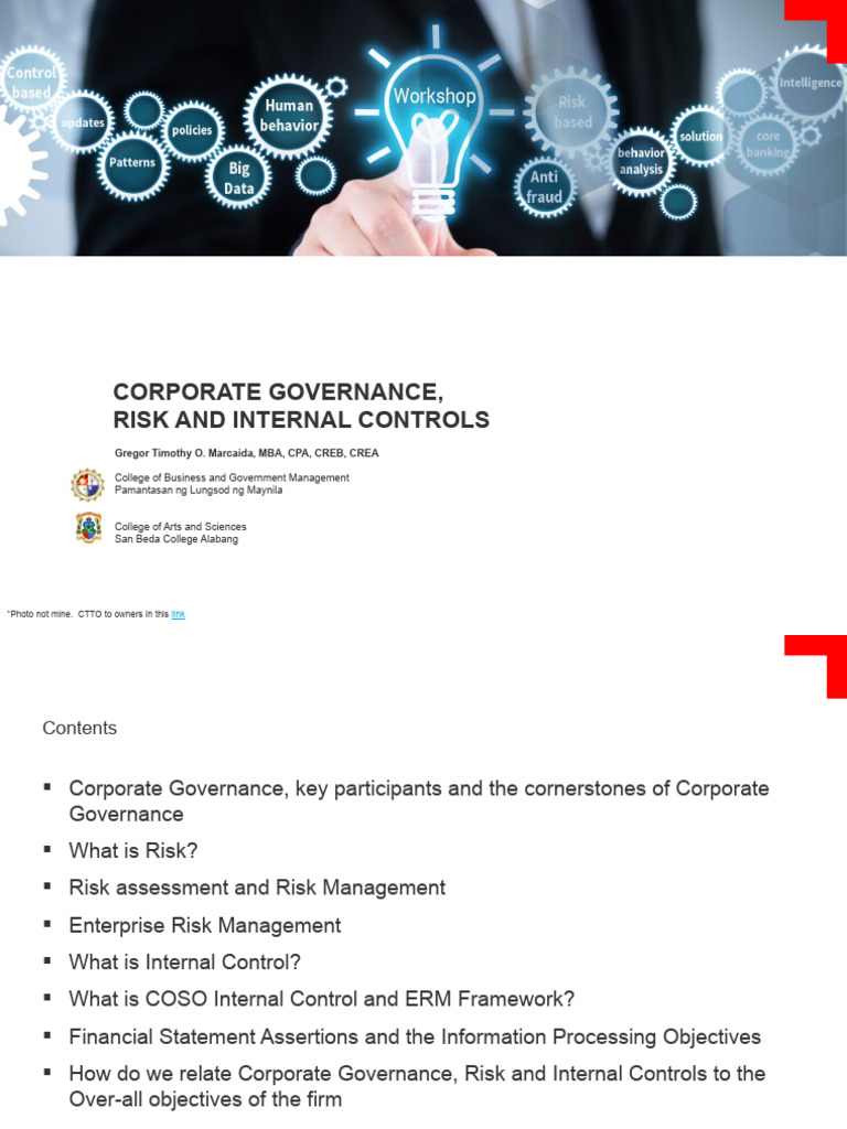 RevCorporate Governance Risk and Internal Controls | PDF | Internal ...