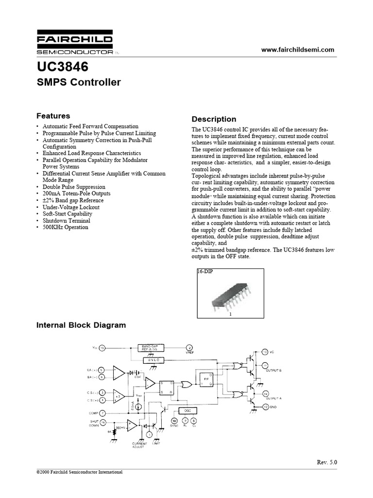 UC3846 | PDF | Amplifier | Electronic Oscillator