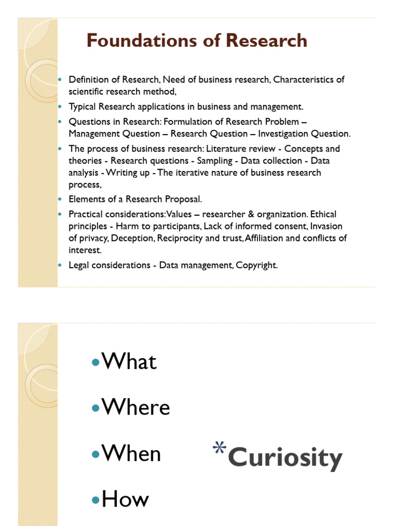 BRM Unit 1 - Foundation of Research | PDF | Scientific Method | Methodology