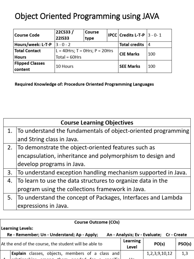 Basics Of Java Programming Pdf Java Programming Language
