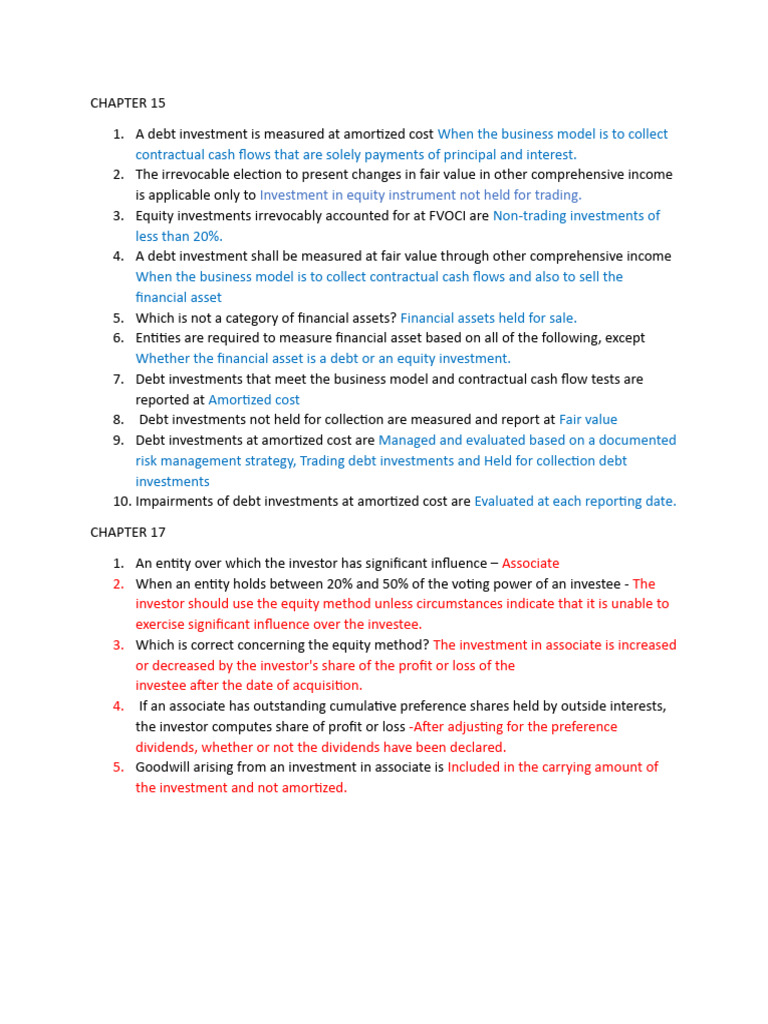 Ia Multiple Choice | PDF | Investing | Bonds (Finance)