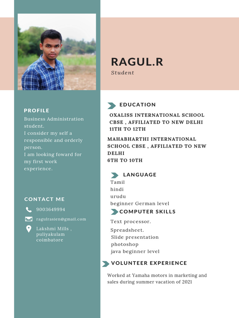 White Simple Student CV Resume | PDF