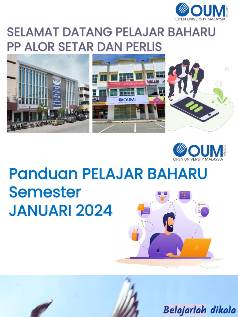 Panduan Pelajar Baharu OUM 2024 | PDF