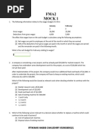 Ma2 Mock Exam | PDF | Financial Accounting | Financial Services