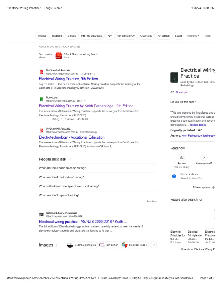 Electrical Wiring Practice | PDF