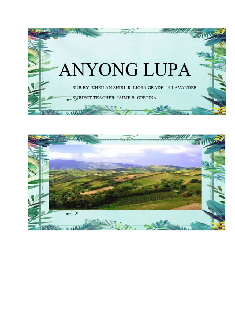 Anyong Lupa | PDF | Religion & Spirituality
