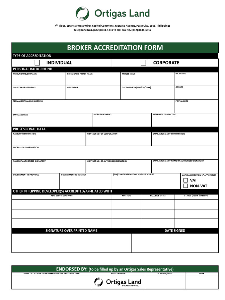 Broker - Accreditation - Form - V2022 - FILLABLE - 1647244618 | PDF ...