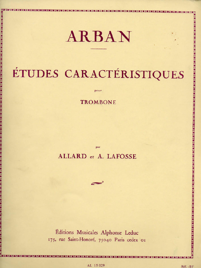 Estudios Caracteristicos Arban PDF Free | PDF