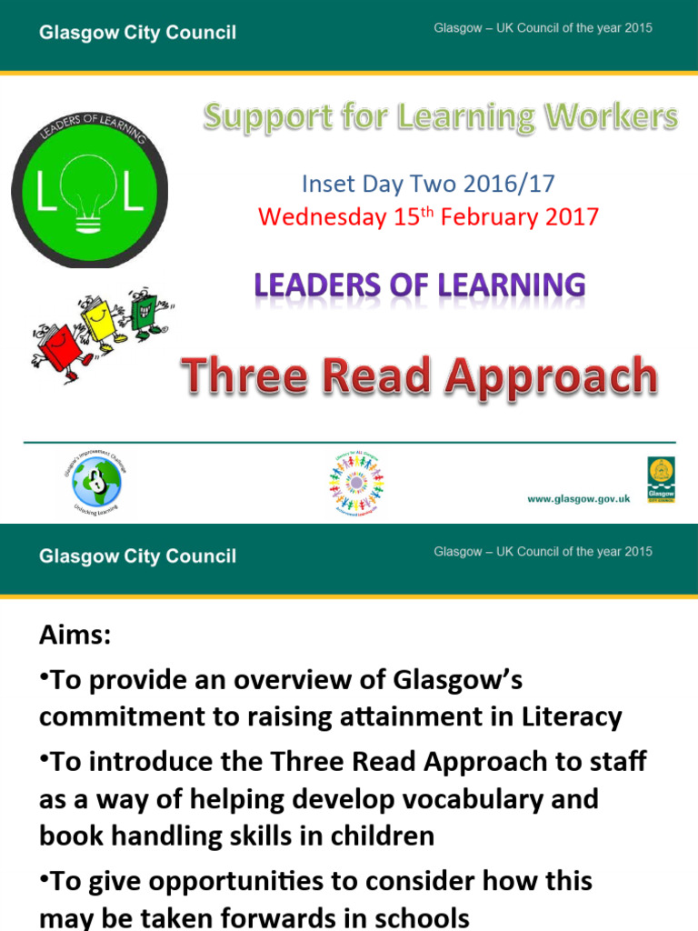 Three Read Approach for Literacy Development | PDF | Literacy ...