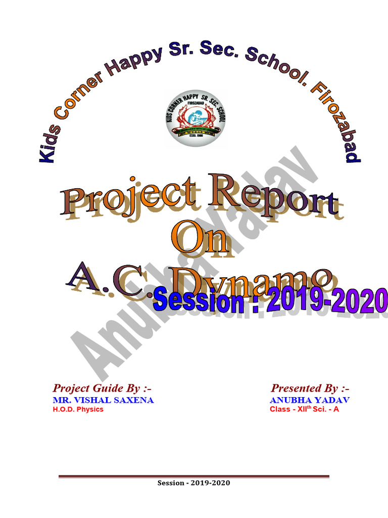 A.C. Dynamo (Physics) | PDF | Electromagnetic Induction | Inductor