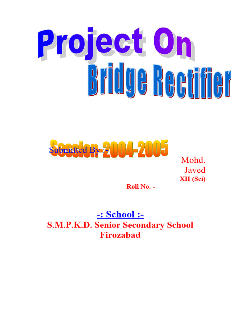 Bridge Rectifier (Physics) | PDF