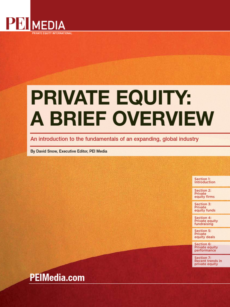 PrivateEquity Seminar - PEI Media's Private Equity - A Brief Overview ...
