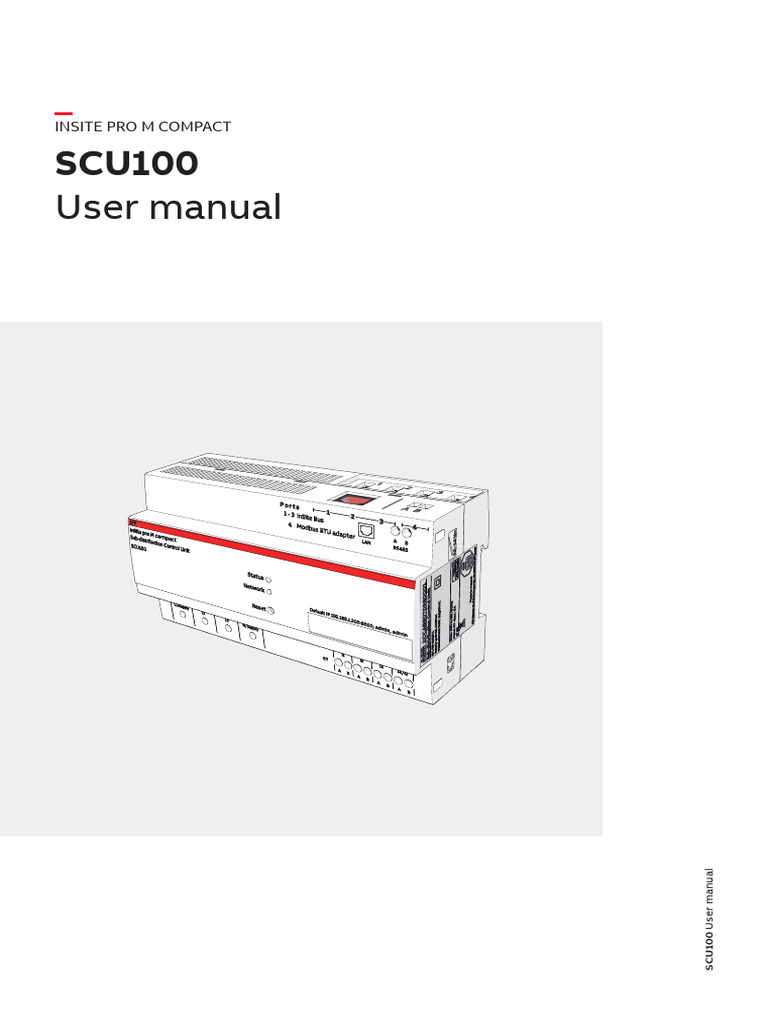 SCU100 User Manual for INSITE PRO M | PDF | Programmable Logic ...