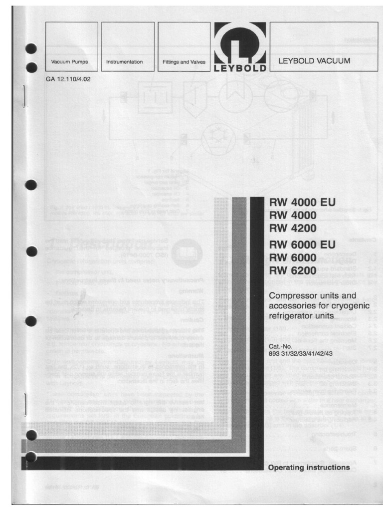Leybold Rw4000 | PDF