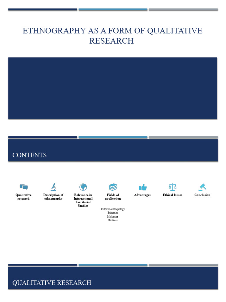 SZOFER - Ethnography As A Form of Qualitative Research | PDF | Ethnography | Qualitative Research