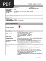 SDS - Spectrus NX1100 | PDF | Dangerous Goods | Toxicity