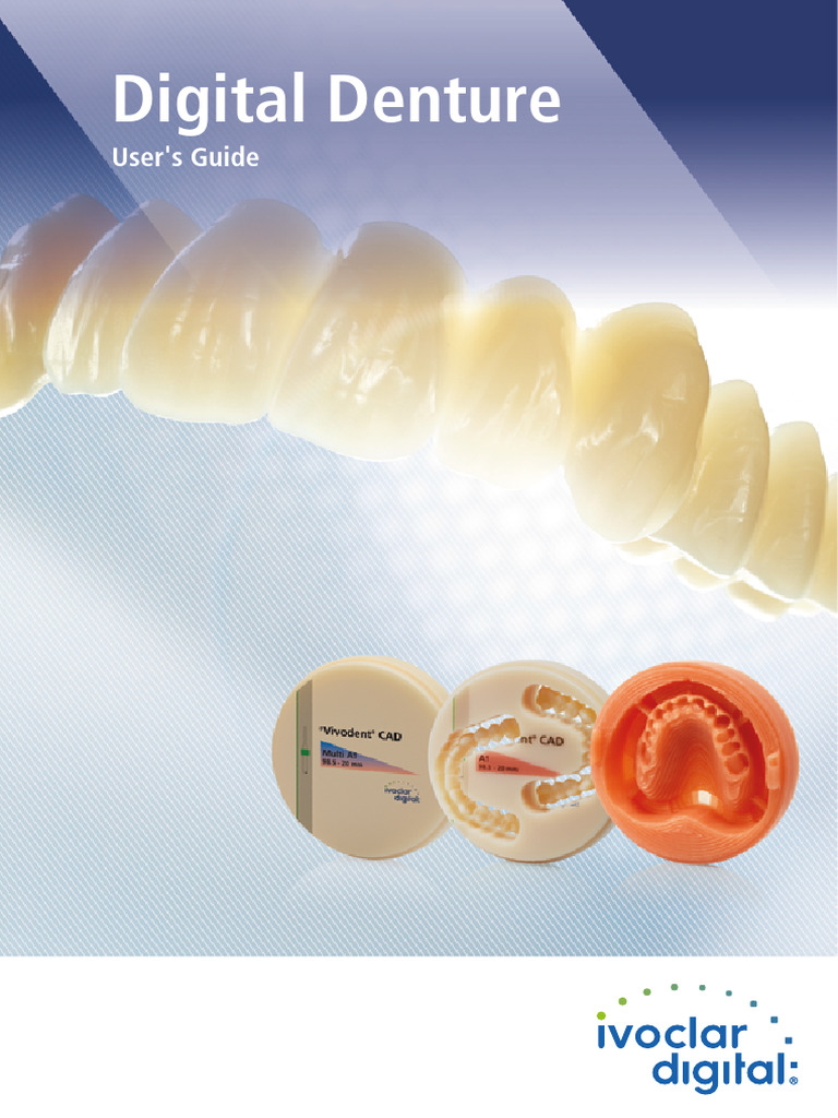 Digital Denture User's Guide | PDF | Dentures | Tooth