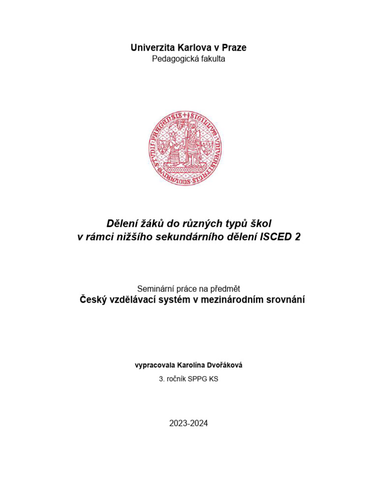 Seminární Úkol | PDF