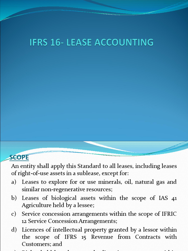 New Final Updated IFRS 16 | PDF | Lease | Fair Value