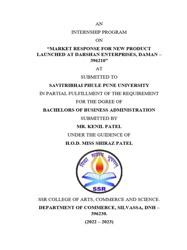 CIM Internship Program On Darshan Enterprises.... | PDF | Methodology ... CIM Internship Program On Darshan Enterprises.... | PDF | Methodology ...
