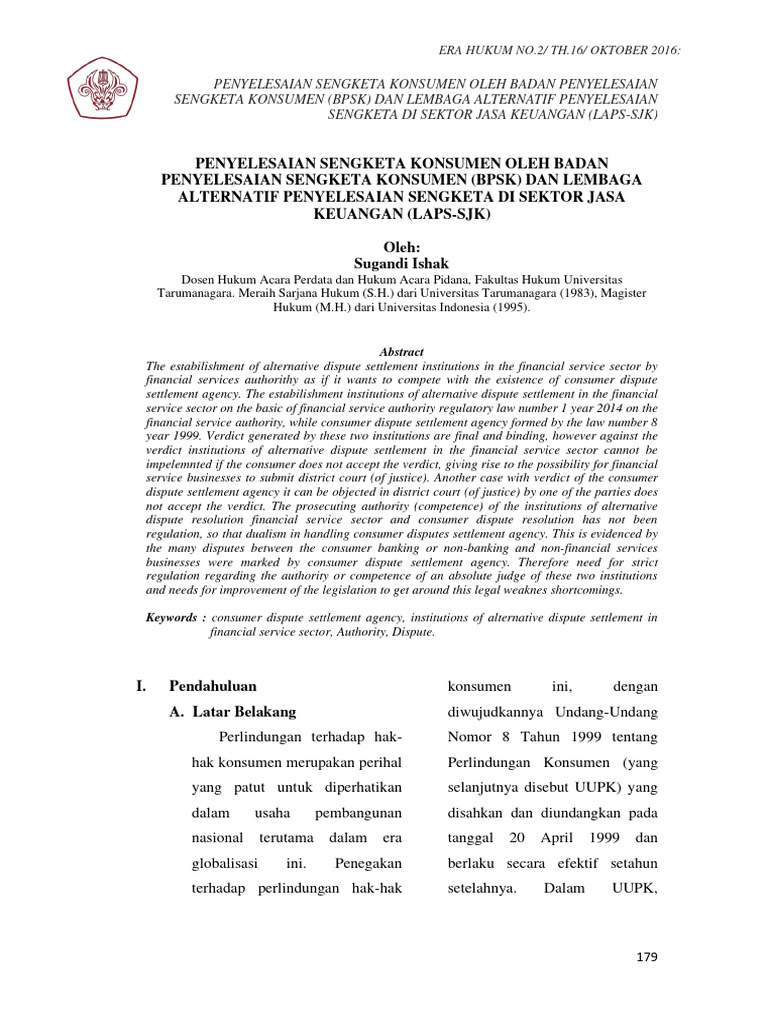 Penyelesaian Sengketa Konsumen BPSK & LAPS-SJK | PDF | Economies | Financial Services