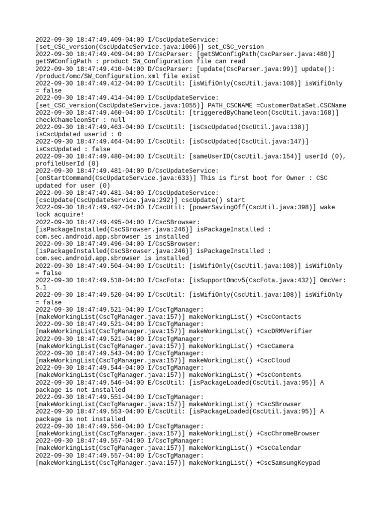 Csc Update Log Pdf Software Engineering Computer Engineering