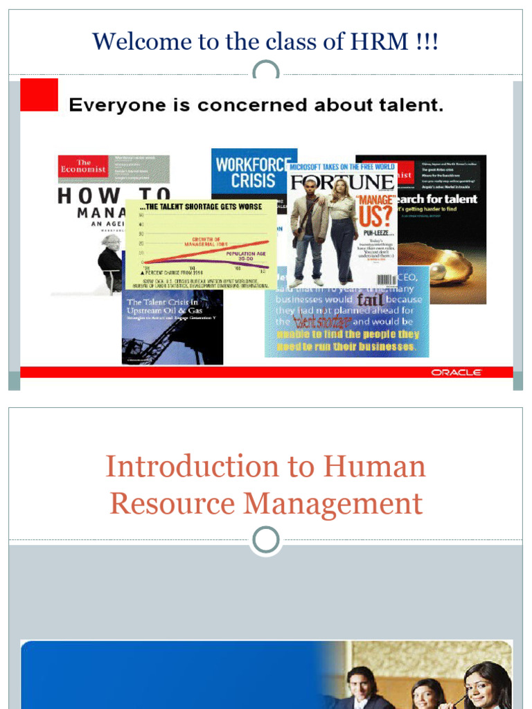Introduction to Human Resource Management | PDF | Human Resource ...