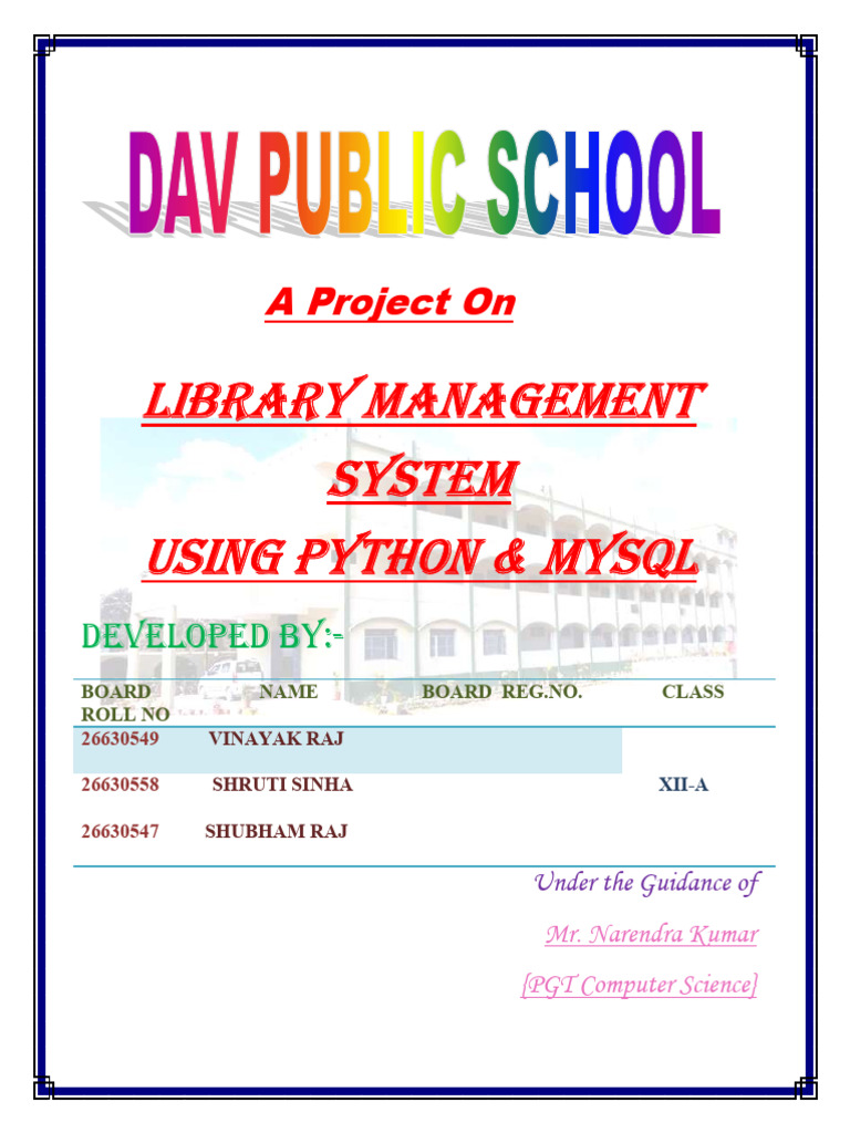 My Report | PDF | Databases | Python (Programming Language)