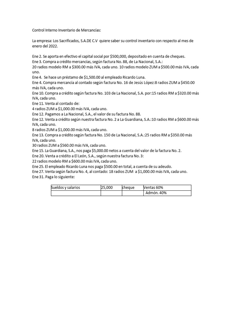 Ejercicio Contabilidad N5 | PDF