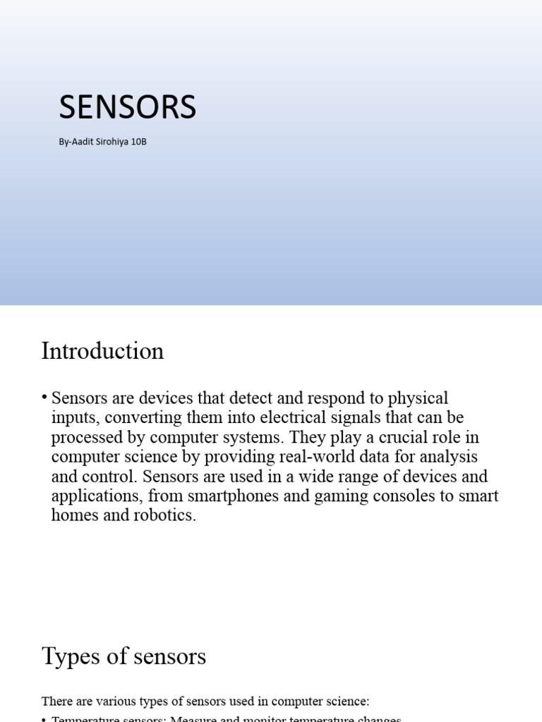 Sensors | PDF | Sensor | Actuator
