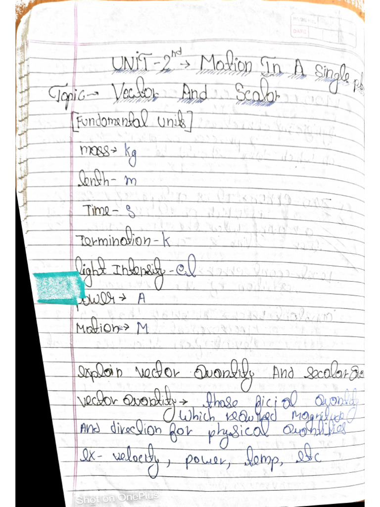 Phy 2nd Chapter | PDF