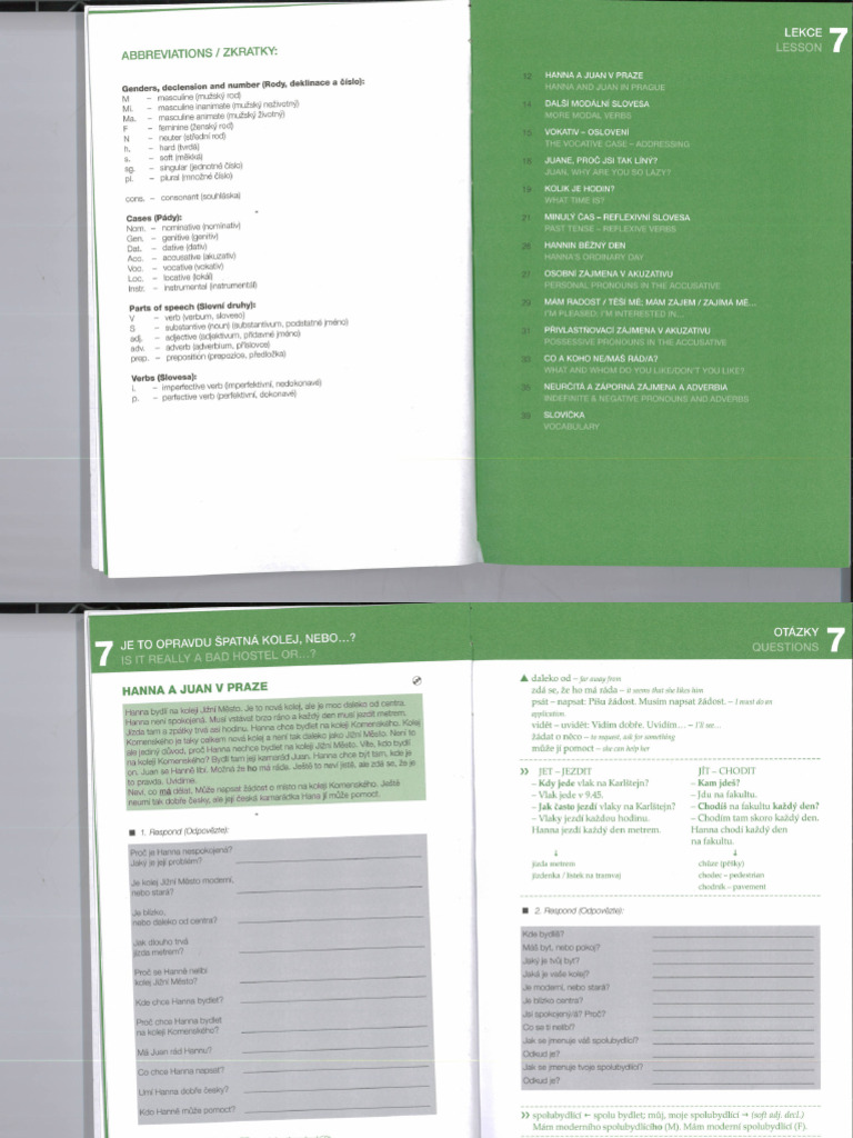 Basic Czech Ii Lekce 7 New Pdf