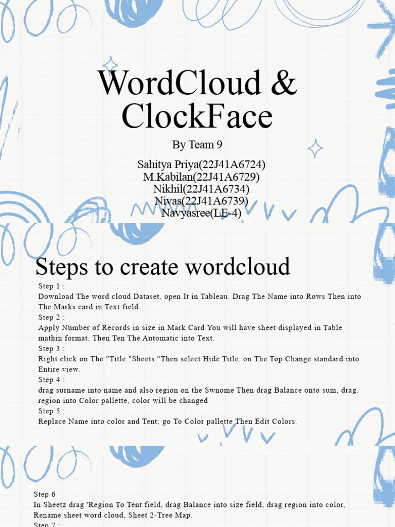 WordCloud & ClockFace | PDF | Teaching Methods & Materials
