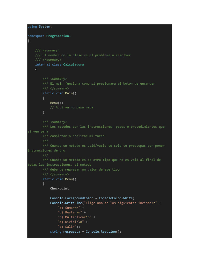 Calculadora Simple | PDF | Programación de computadoras | Informática