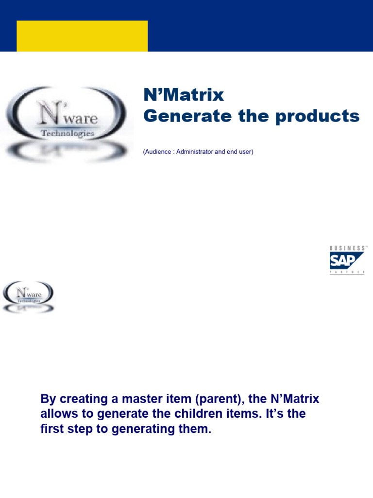 02 - N'Matrix - Generate The Products With NMatrix | PDF | Operating ...