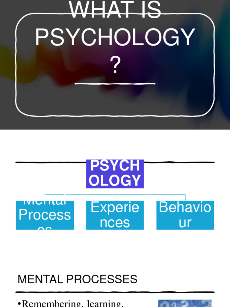 Chapter 1 Psychology | PDF | Psychology | Mind