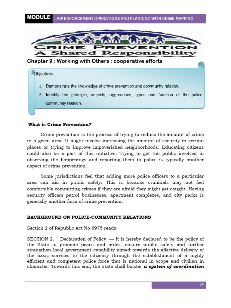 Chapter 9 - Community Relations | PDF