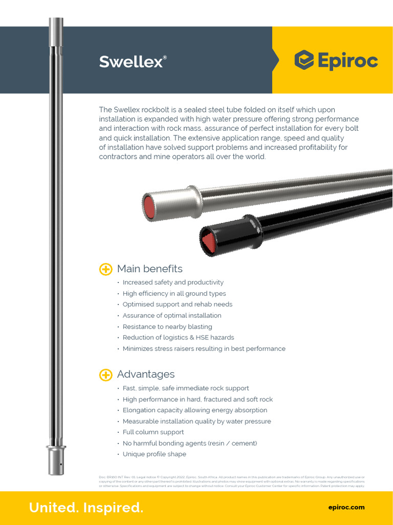 Epiroc Swellex Brochure | PDF