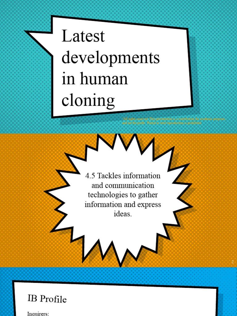 Latest Developments in Human Cloning (Timeline) | PDF