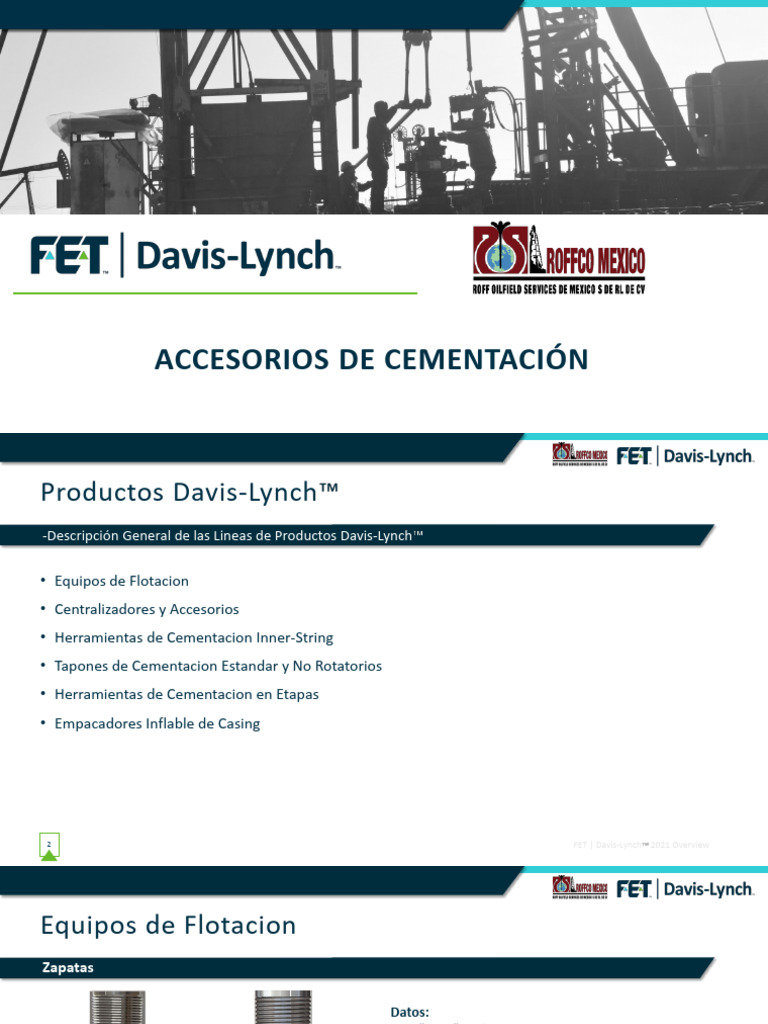 Accesorios de Cementacion - FET-DL - Roffco Mexico | PDF | Materiales ...